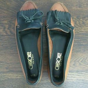 Cherokee | Shoes | Cherokee Vintage Kilty Brown Black Leather Loafers ...